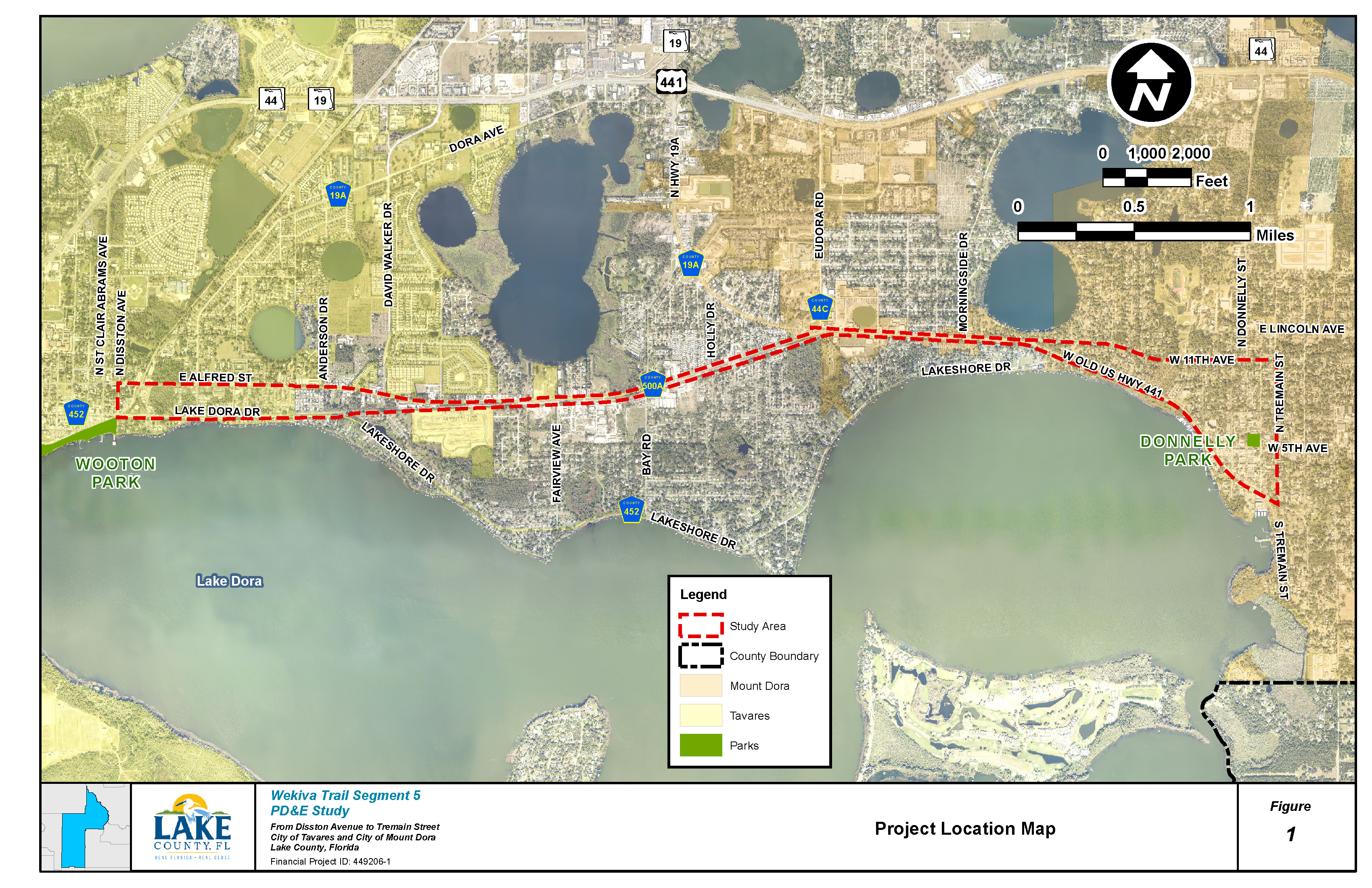 Wekiva Trail (Segment 5): PD&E Study Project Location Map